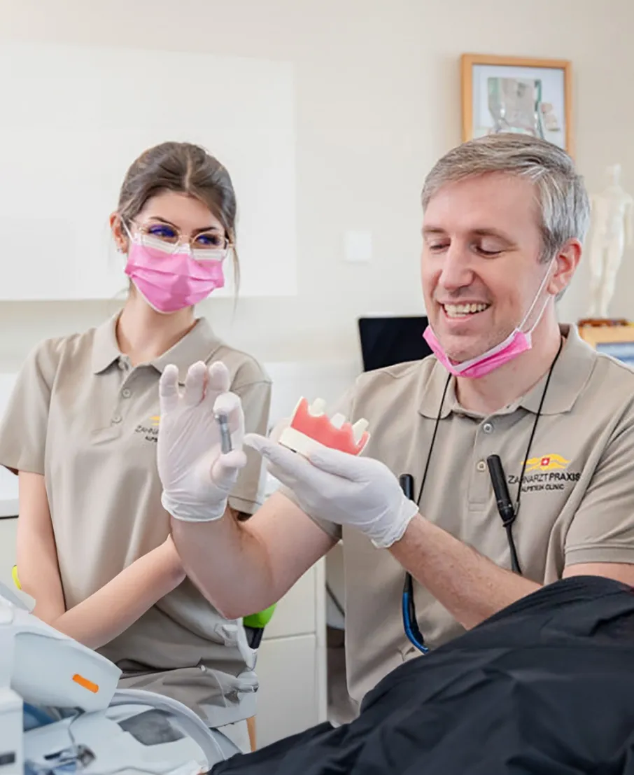 Implants from the dental practice of the Alpstein Clinic